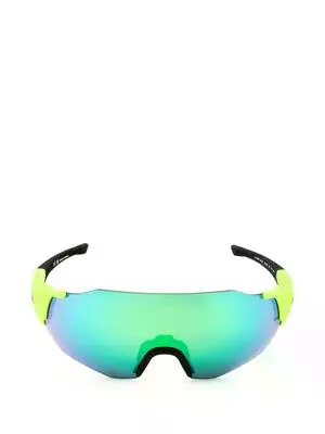 Under Armour Shield Frame Sunglasses With Green Tinted Lenses - Black