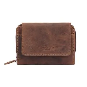 LLOYD BAKER Evan Distressed Leather Wallet - Brown
