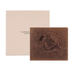 LLOYD BAKER Zodiac-aqua Distressed Leather Wallet - Brown