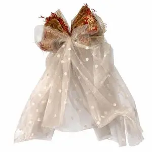 Miro Misljen Couture Bow Veil Headpiece - White