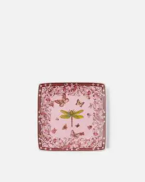 Versace Le Jardin Square Plate 12 Cm - Pink