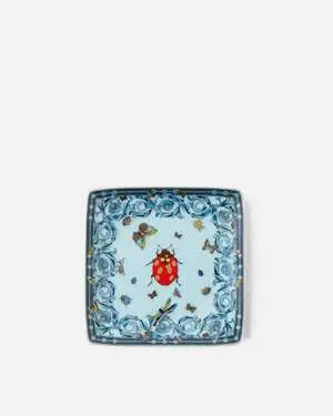 Versace Le Jardin Square Plate 12 Cm - Light Blue