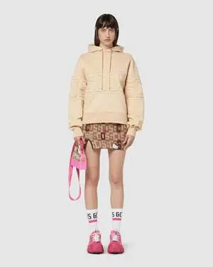 Gcds Logo Patch Drawstring Hoodie