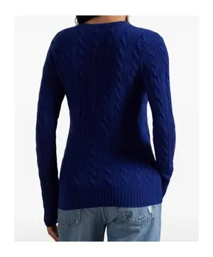 Polo Ralph Lauren Kimberly Cable-knit V-neck Sweater