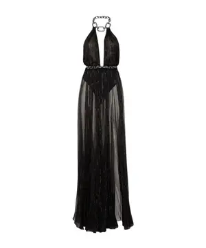 Philipp Plein Chain-detail Maxi Dress - Black