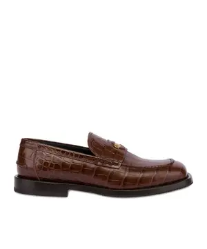 Moschino Croc-embossed Loafers
