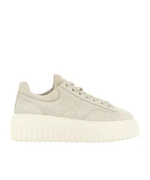 Hogan H-stripe Panelled Sneakers - Ivory