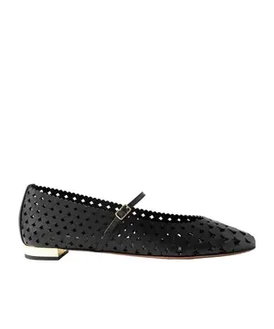 AQUAZZURA Amourose Ballet Flats - Black