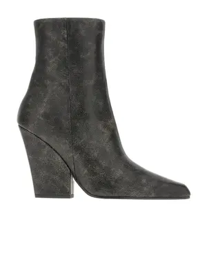 Paris Texas 90mm Pointed-toe Leather Ankle Boots - Black
