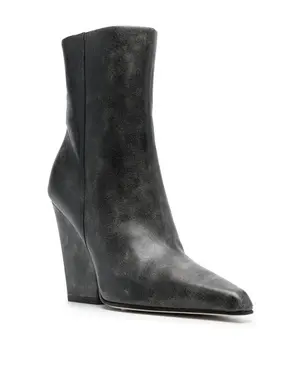 Paris Texas 90mm Pointed-toe Leather Ankle Boots