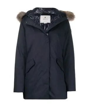 Woolrich Padded Parka Coat - Black