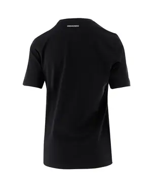Dsquared2 Easy Dean" Slogan Print T-shirt - Black