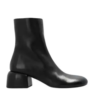 Marsèll Round Toe Zipped Boots - Black