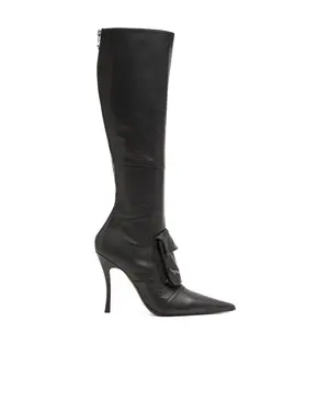 DIESEL® D Venus Pointed-toe Heeled Boots - Black
