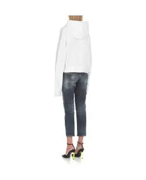 Dsquared2 Logo Printed Drawstring Hoodie