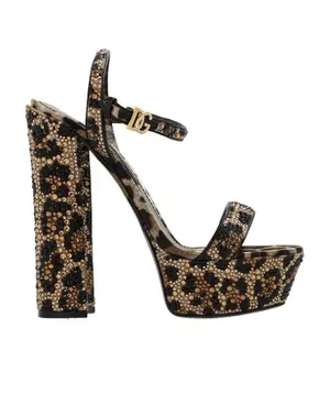 Dolce & Gabbana Dolce Gabbana Leo-studded Platform Sandals - Black