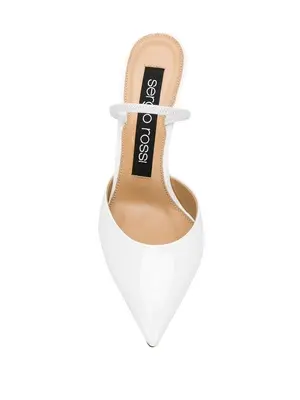 SERGIO ROSSI Godiva Leather Heel Pumps