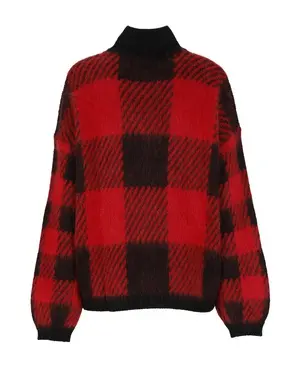 Woolrich Checked-intarsia Knitted Jumper