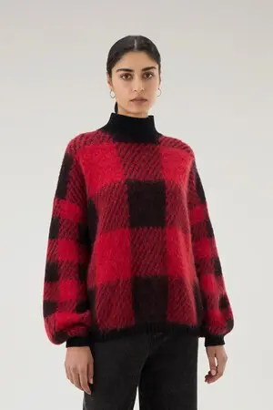 Woolrich Checked-intarsia Knitted Jumper