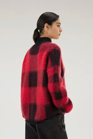 Woolrich Checked-intarsia Knitted Jumper