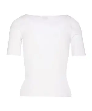 Pinko U-neck Ribbed-knit Top