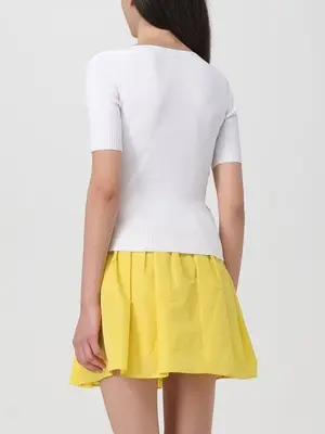 Pinko U-neck Ribbed-knit Top
