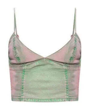 DIESEL® De-fulvy-s Cropped Denim Top