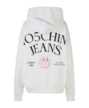 Moschino Logo Printed Drawstring Hoodie