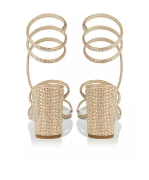 Rene Caovilla Thick Heeled Sandals