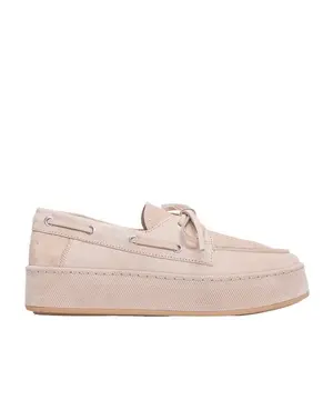 Hogan Lace Detailed Low-top Sneakers - Nude