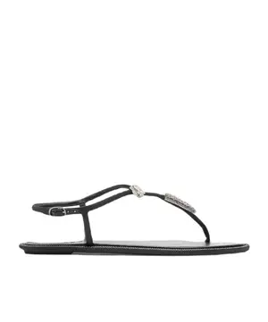 Rene Caovilla Katy Crystal-embellished Sandals - Black