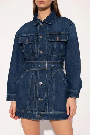 DIESEL® De-flaminia Belted Denim Jacket