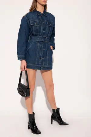 DIESEL® De-flaminia Belted Denim Jacket