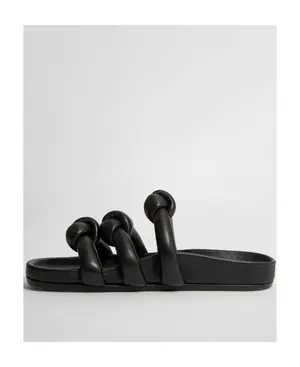 Rick Owens Granola Knot-detail Slides