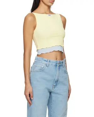 Gcds Tulle Layered Tank Top