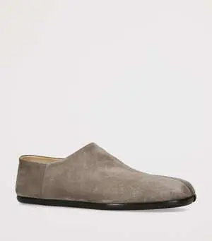 MAISON MARGIELA Suede Tabi Babouche Mules