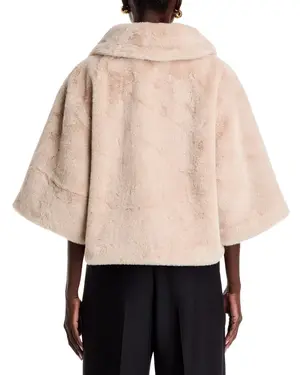 Echo Blair Sheared Faux Fur Jacket - Taupe