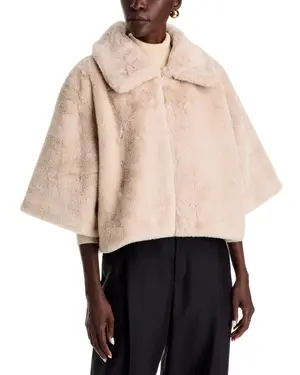 Echo Blair Sheared Faux Fur Jacket - Taupe