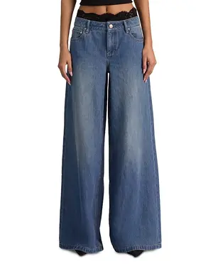 Alice + Olivia Wide Leg Jeans For Women
