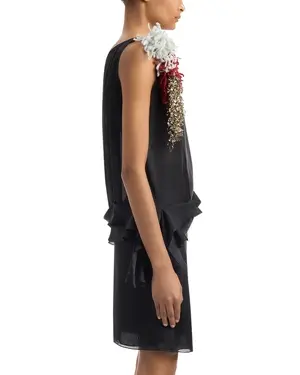 LIBEROWE Embellished Sleeveless Silk Top