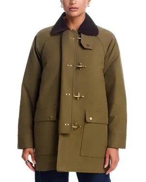 The Great. The Firefighter Cotton Hook Front Jacket