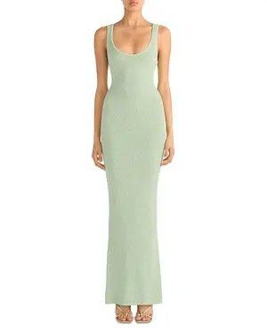 ASTA RESORT Ana Baia Blue Sequined Dress Sage Sequin