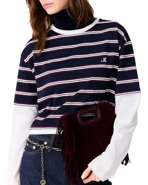 Maje Togomo Layered Look Tee