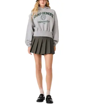 Maje Embroidered Logo Hoodie Sweatshirt