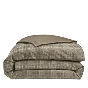 HUDSON PARK COLLECTION Textured Plaid Duvet Cover, Full/queen Exclusive - Olive