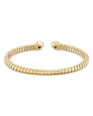 Marina B 18k Yellow Diamond Flex Cuff Bracelet