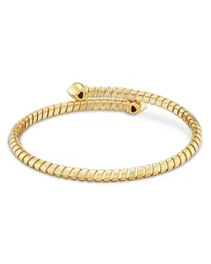 Marina B 18k Yellow Diamond Flex Bypass Bracelet