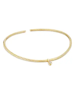 Marina B 18k Yellow Diamond Drop Collar Necklace