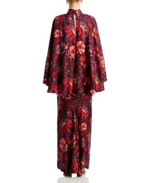 Johanna Ortiz Hidden Flower Silk Maxi Dress