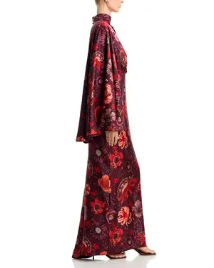 Johanna Ortiz Hidden Flower Silk Maxi Dress
